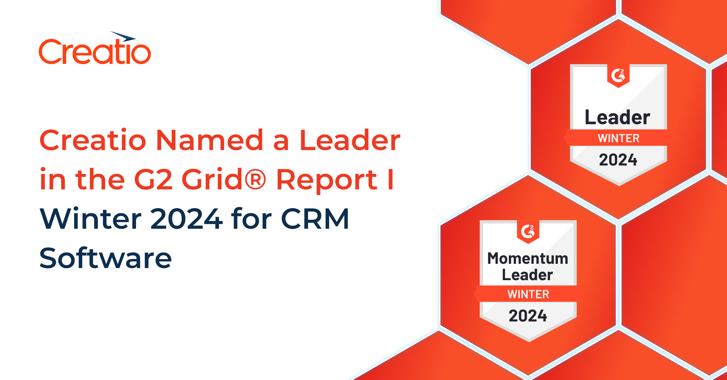 Creatio Named a Leader in the G2 Grid® Report I Winter 2024 for CRM Software | Creatio